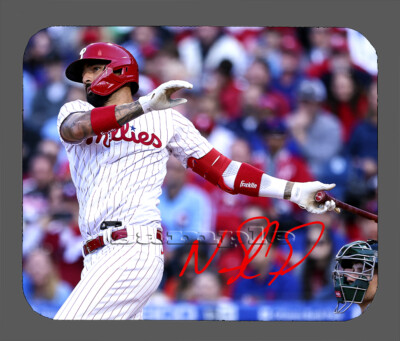 Nick Castellanos Philadelphia Phillies Facsimile Autographed Mouse Pad ...