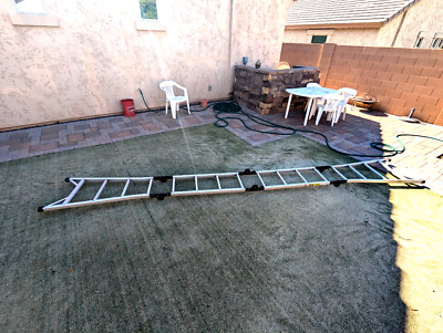 WestWay multi-purpose aluminum adjustable step ladder | eBay