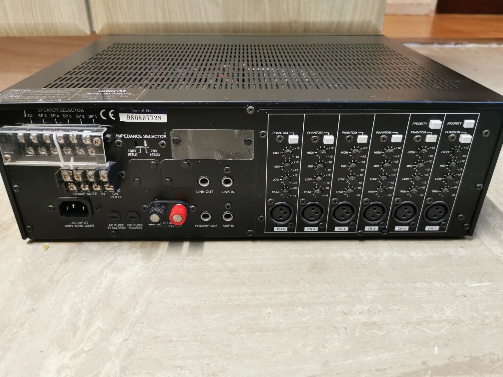 INTER M PAM-120 PUBLIC ADDRESS AMPLIFIER WITH PAM DECK | eBay UK