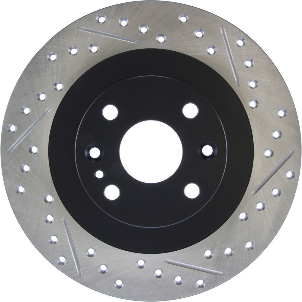 Disc+Brake+Rotor-Sport+Cross-Drilled+and+Slotted+Stoptech+fits+01-05 ...