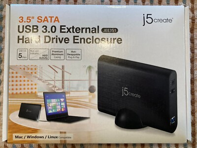 j5create 3.5 Inch SATA to USB 3.0 External Hard Drive Enclosure | eBay