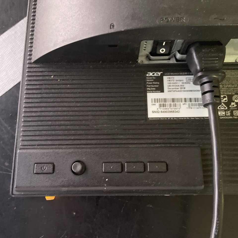 Acer XB271H Predator XB1 27" 165hz G-Sync | eBay