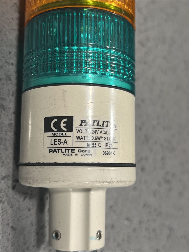 Used Patlite LES-A Light Stack Tower Red, Amber, Green w/ warranty Free ...