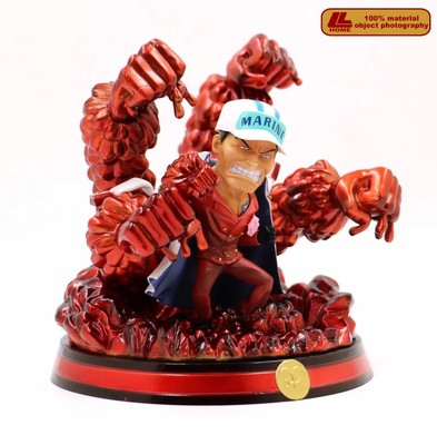 Anime One Piece Pirates Navy Admiral Akainu Sakazuki Lava Fist Figure ...