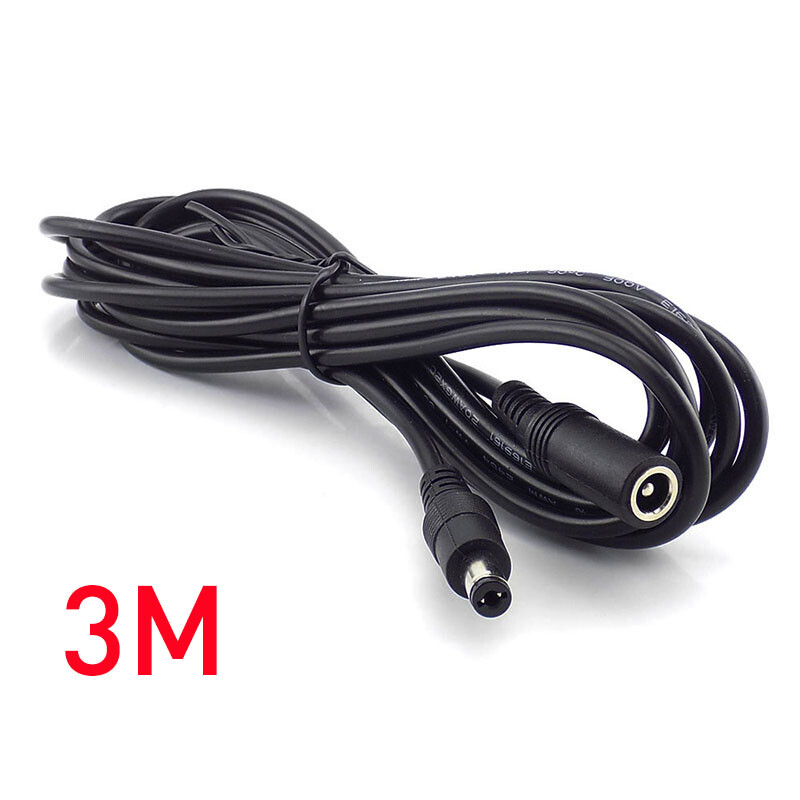 DC Power Extension Cable 5.5mm x 2.1mm for CCTV Camera/ Led Light/ DVR ...