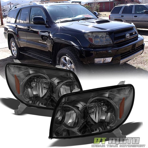 For Smoke 2003 2004 2005 Toyota 4Runner Headlights Headlamps 03 04 05 ...