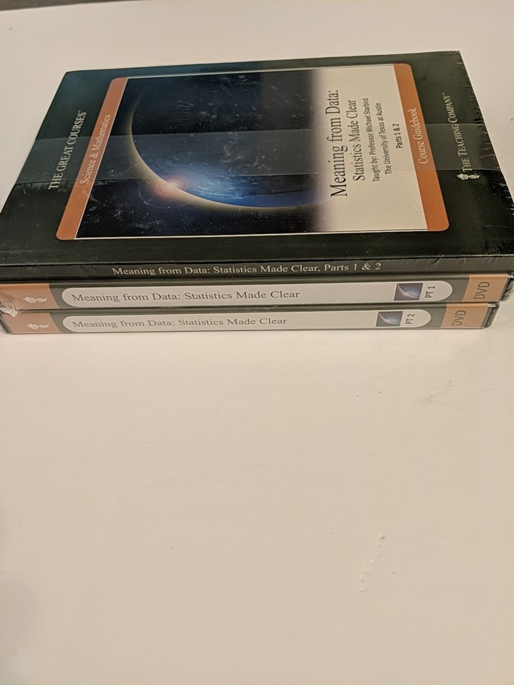 2 dvds MATHEMATICS & SCIENCE Great Courses MEANING & DATA Prof MICHAEL ...