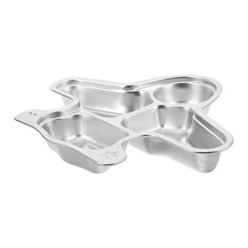 Cartoon Airplane Dinner Plate Stainless Steel Divided Tray Food Portion ...