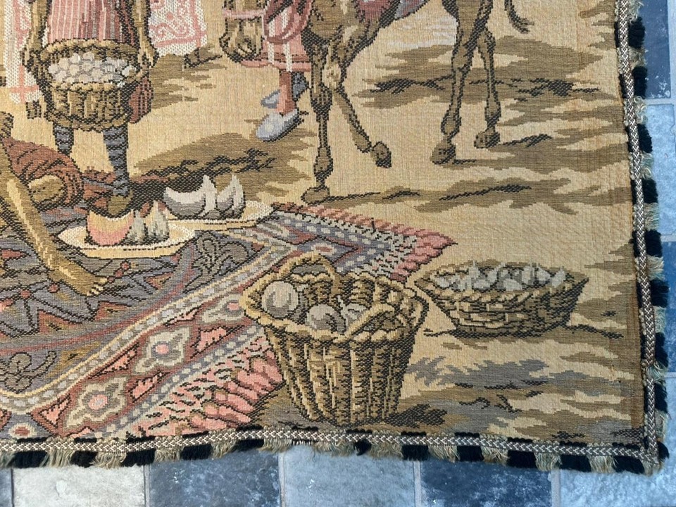 3x3 ft Vintage French Goblin Arabic Culture Tapestry Amazing Wall ...