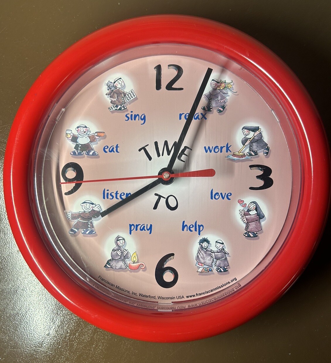 Chaney “Daily Routine” Wall Clock 8-1/2” Diameter ( Still Ticking ...