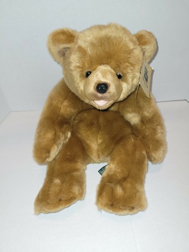 Fancy zoo plush stuffed bear sitting 10" soft with tags | eBay