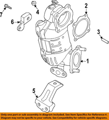 KIA OEM 20-25 Carnival Exhaust System Manifold-Mnfd WConverter Stud ...