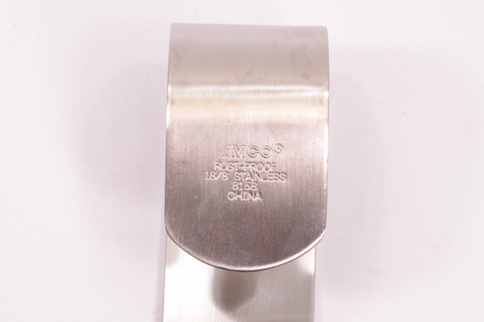 Elegant Amco 8158 18/8 Rust Proof Stainless Steel Spoon Rest 9.25" x 3. ...