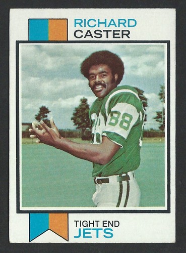 1973 Topps #323 RICHARD CASTER New York Jets EX+ | eBay