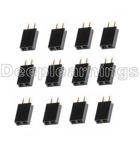 50PCS New Single Row 1x2 Pins 2.54mm Pitch Female Header Straight | eBay