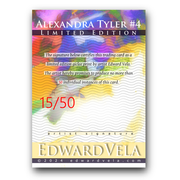 Alexandra Tyler #4 Art Card Limited 15/50 Edward Vela Signed (Censored ...