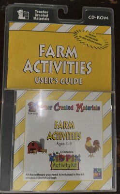 Teacher Created Materials -Farm Activities User's Guide CD-ROM Age 5-9 ...
