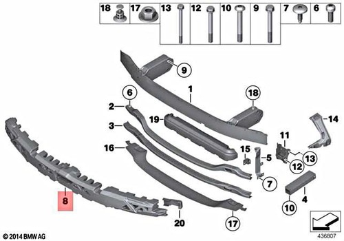 Genuine BMW Hybrid F10 F11 F18 518d 520d 520dX Shock Absorber Front ...