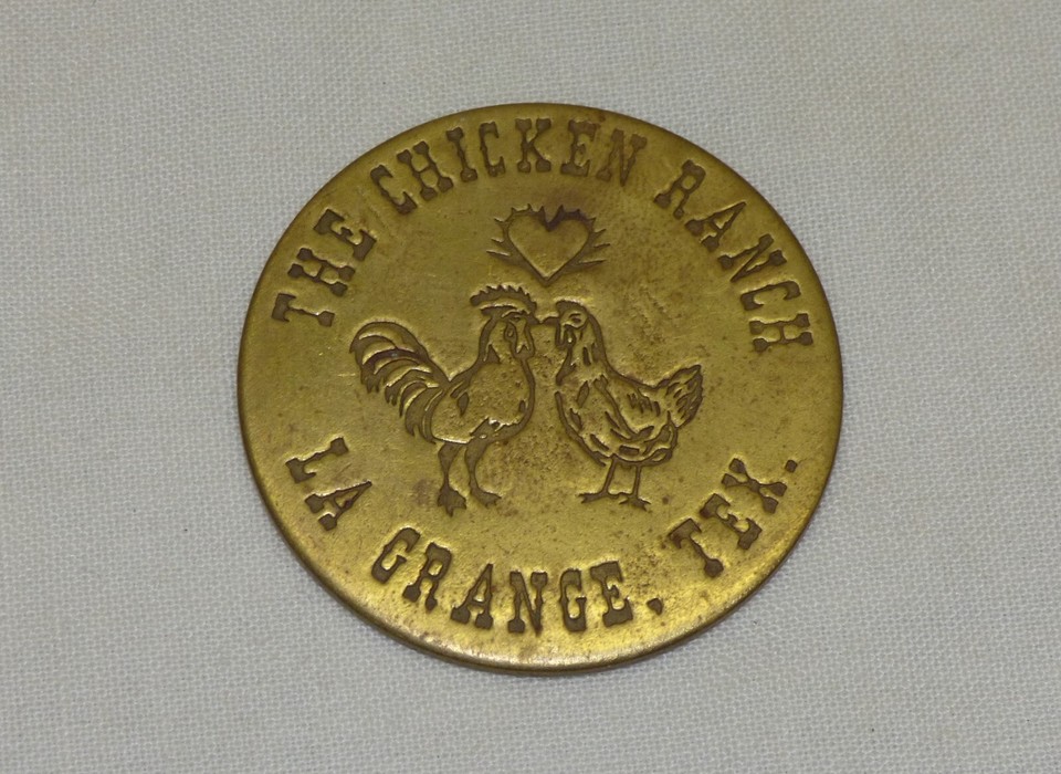 Vintage The Chicken Ranch La Grange TX Texas Brothel Token All Night ...