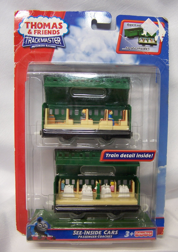 Thomas & Friends Trackmaster HTF See Inside Passenger Coach Car Flip ...
