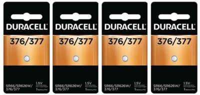 377 Batteries Replacement Watch Battery Equivalent Duracell x 4 Pack | eBay