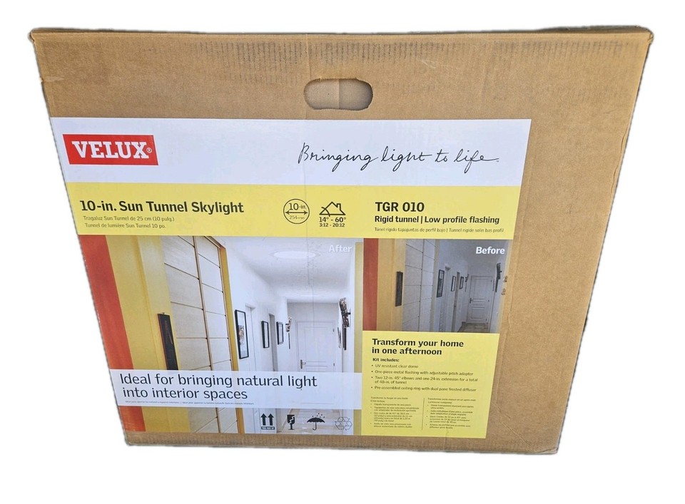 Velux TGR 010 0000 10 Inch Diameter Rigid Sun Tunnel Skylight | eBay