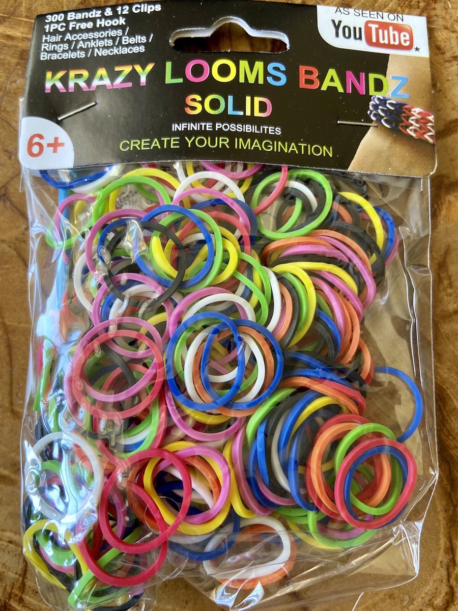 Rainbow Loom Color Combinations Bag Of 300 Multicolour Solid Colour