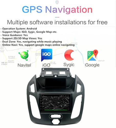 For 14-18 Ford Transit Connect Carplay Stereo Radio GPS Nav FM BT WIFI ...