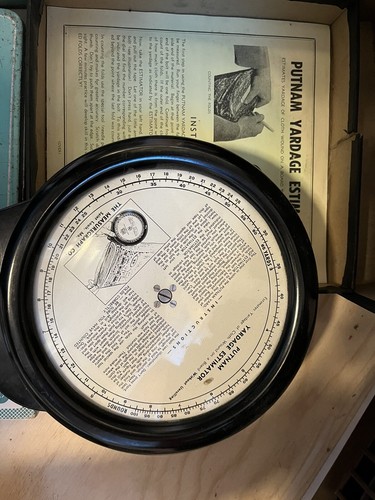 Vintage Putnam Fabric Yardage Estimator, The Measuregraph Co. Box ...