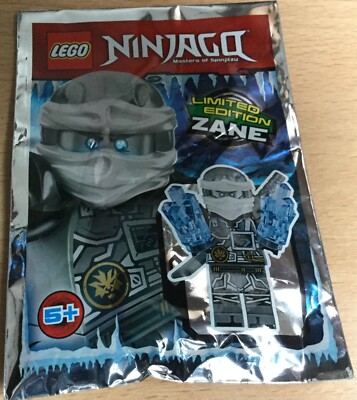 FIGURINE LEGO MINIFIGURE POLYBAG NINJAGO FOIL 891731 ZANE VERSION GLACE ...