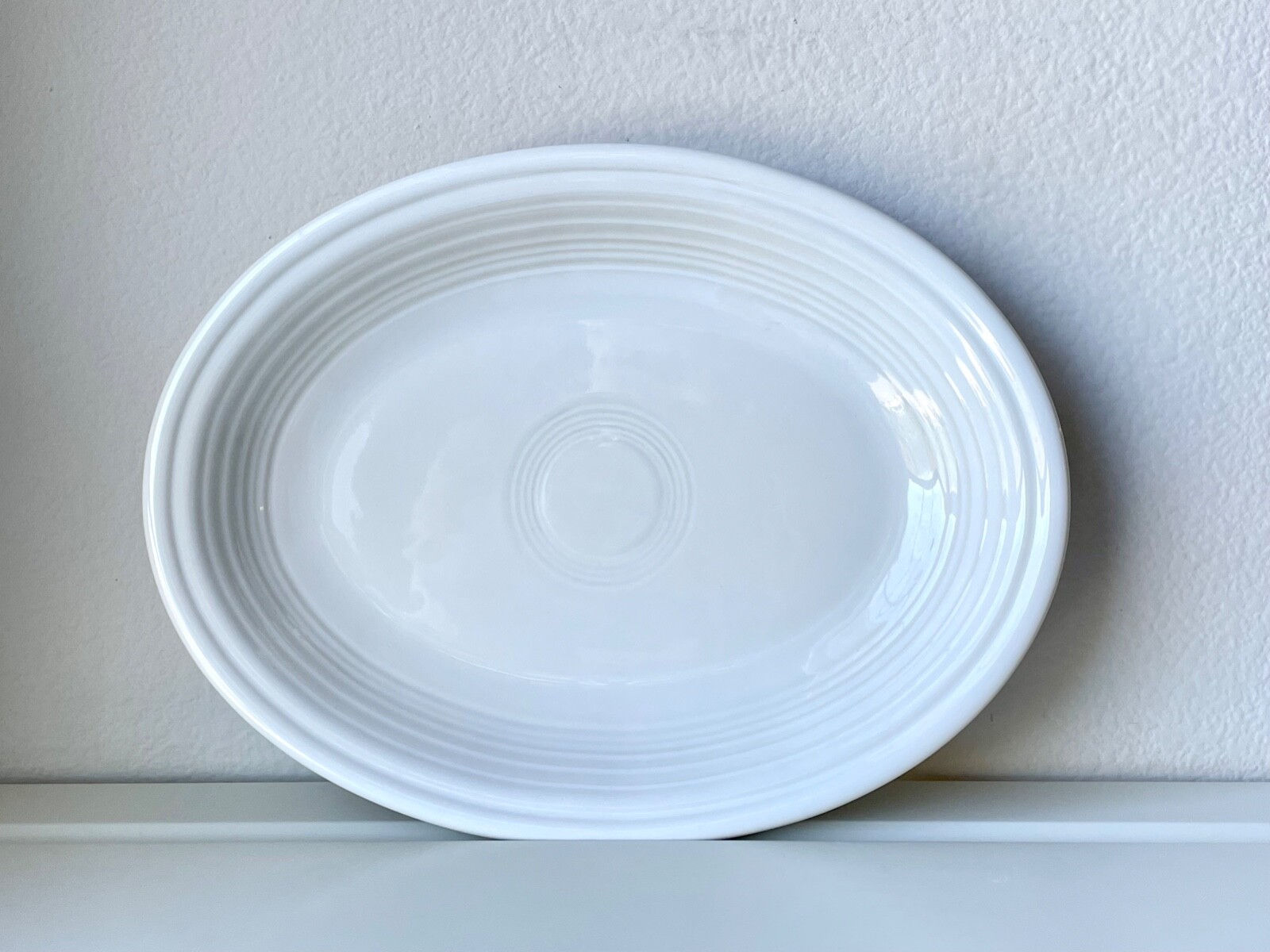 Fiestaware Medium White Oval Serving Platter/Tray Fiesta HLC USA 11.5 ...