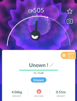 Unown ! Exclamation Mark ! Pokemon Go ! Rare ! | eBay