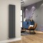 Flat Panel Vertical Radiator Double Single Central Heating Rad Grey ...