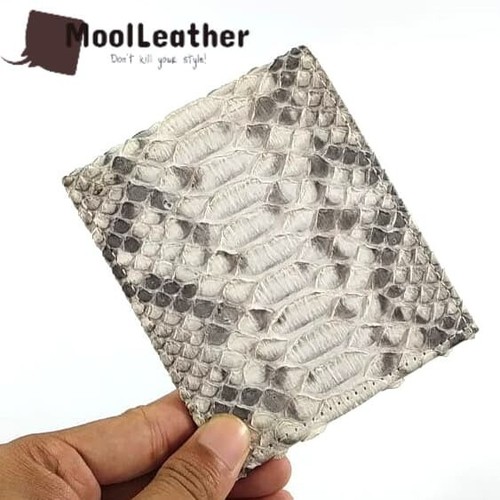MEN'S WALLET, FULL PYTHON SNAKE SKIN, NATURAL WHITE COLOR | eBay