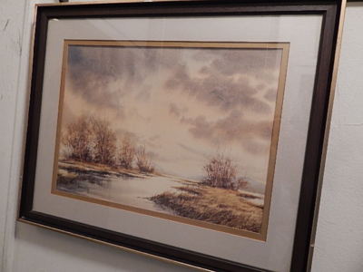 SIGNED BILL ELY FRAMED WATERCOLOR PAINTING INTERNATIONAL SALE | eBay