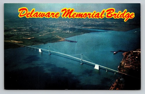 Wilmington Delaware Memorial Bridge DE Postcard | eBay
