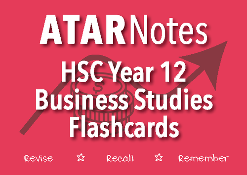 ATAR Notes HSC Year 12 Business Studies Flashcards | eBay