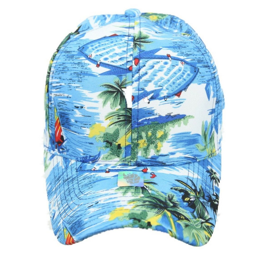 Hawaiian Baseball Cap Floral Tropical Fashion Summer Hiking Casual Sun ...