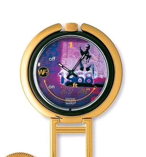 Vintage Swatch Pocket Watch Bob Beamon PUZ100 1996 Olympic Specials ...