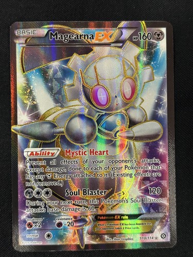 Magearna EX (Full Art) 110/114 Ultra Rare Holo XY - Steam Siege Pokémon ...