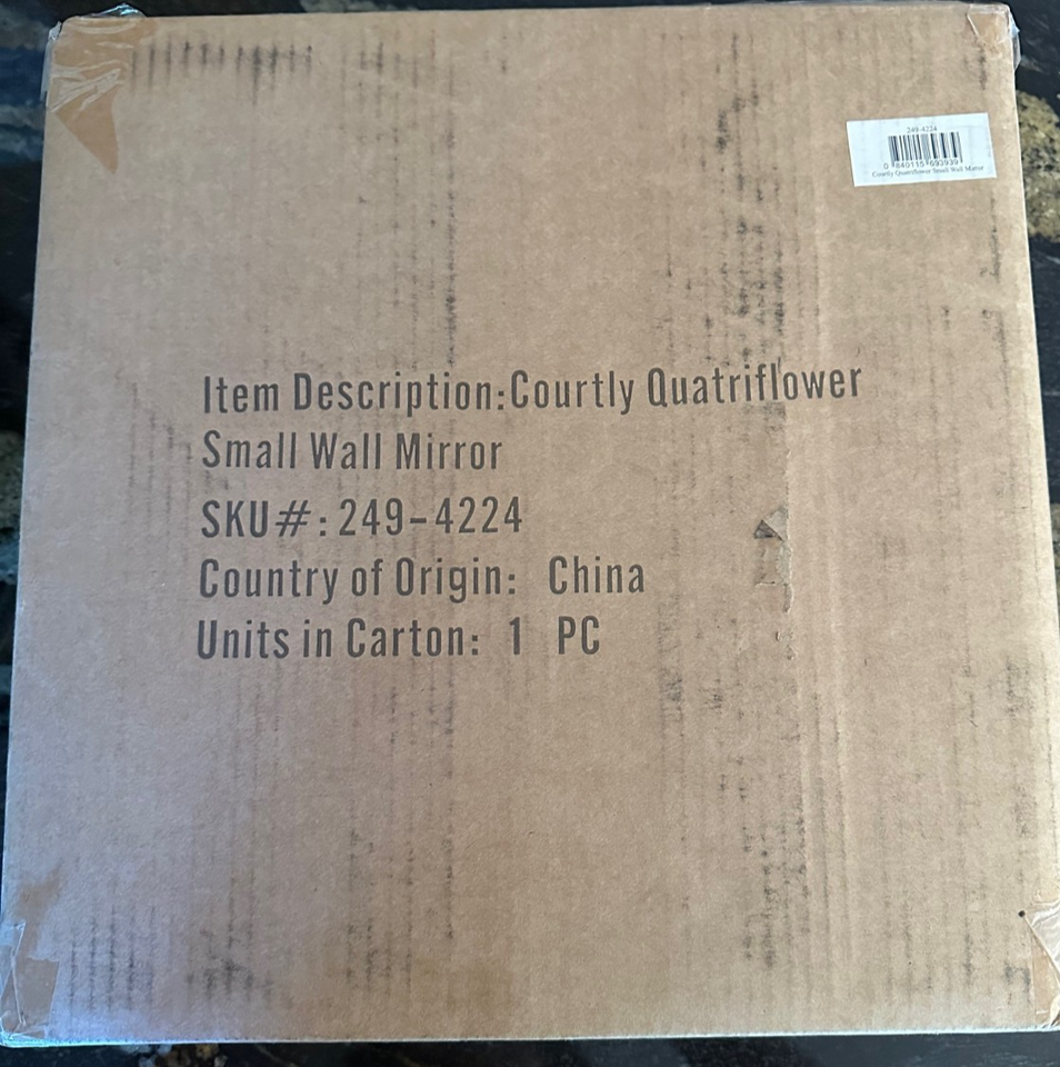 New in Box MacKenzie-Childs Courtly Check Quatriflower Small Wall ...