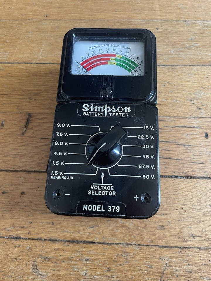 Simpson Model 379 Battery Tester - Vintage | eBay