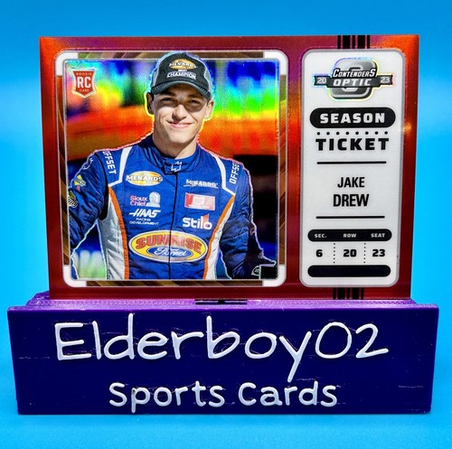 Jake Drew /99 Rookie Optic Contenders Red Prizm 2023 Panini Chronicles ...