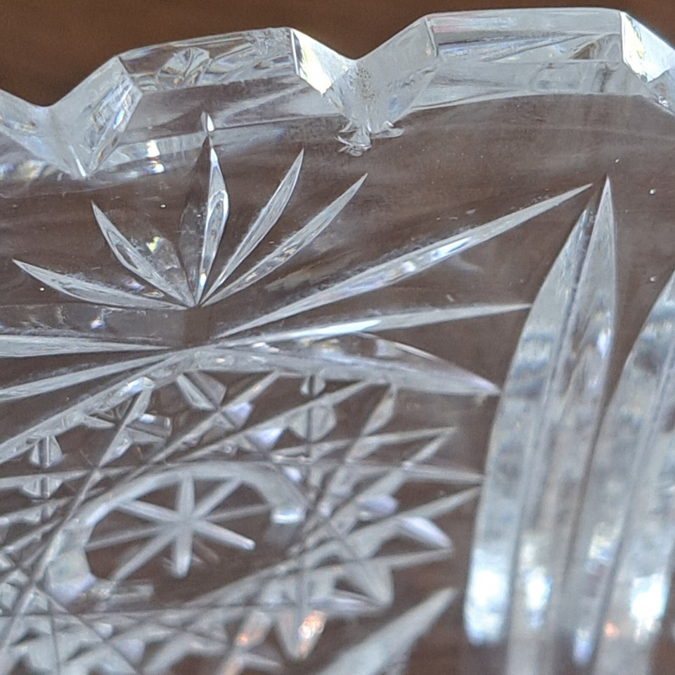 Vintage American Brilliant Cut Lead Crystal Decorative Center Piece ...