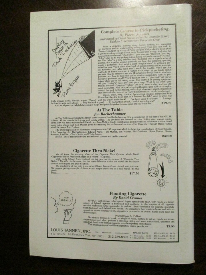 THE LINKING RING MAGAZINE SEPTEMBER 1986 VOL 66 NO 9 JOHN CARNEY MAGIC ...