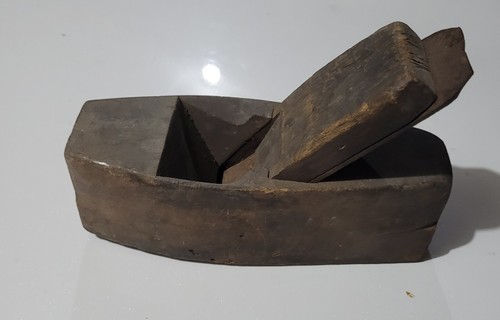 Vintage Primitive Coffin Block Plane Woodworking Tool 10" W. BUTCHER | eBay