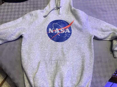 NASA Hoodie XXL 2XL Heather Gray NASA Seal Pocket Pullover Sweater ...
