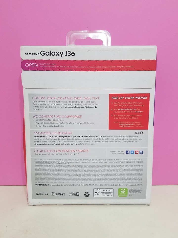 Samsung Galaxy J3 SM-J320P - 16GB - Gold (Virgin Mobile) Smartphone ...