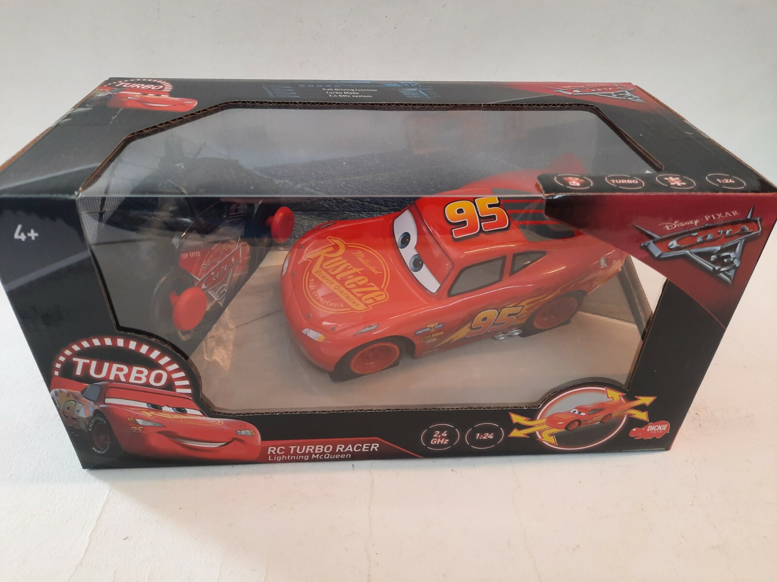 Dickie Toys Disney Pixar Cars R/C Turbo Racer Lightning McQueen 1/24 | eBay