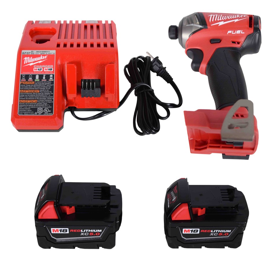 Milwaukee 2760-22 M18 FUEL SURGE 1/4inch Hex Hydraulic Driver Kit ...